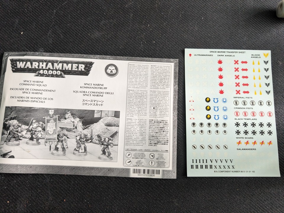 Warhammer 40k Space Marine Command Squad New In Box | eBay UK