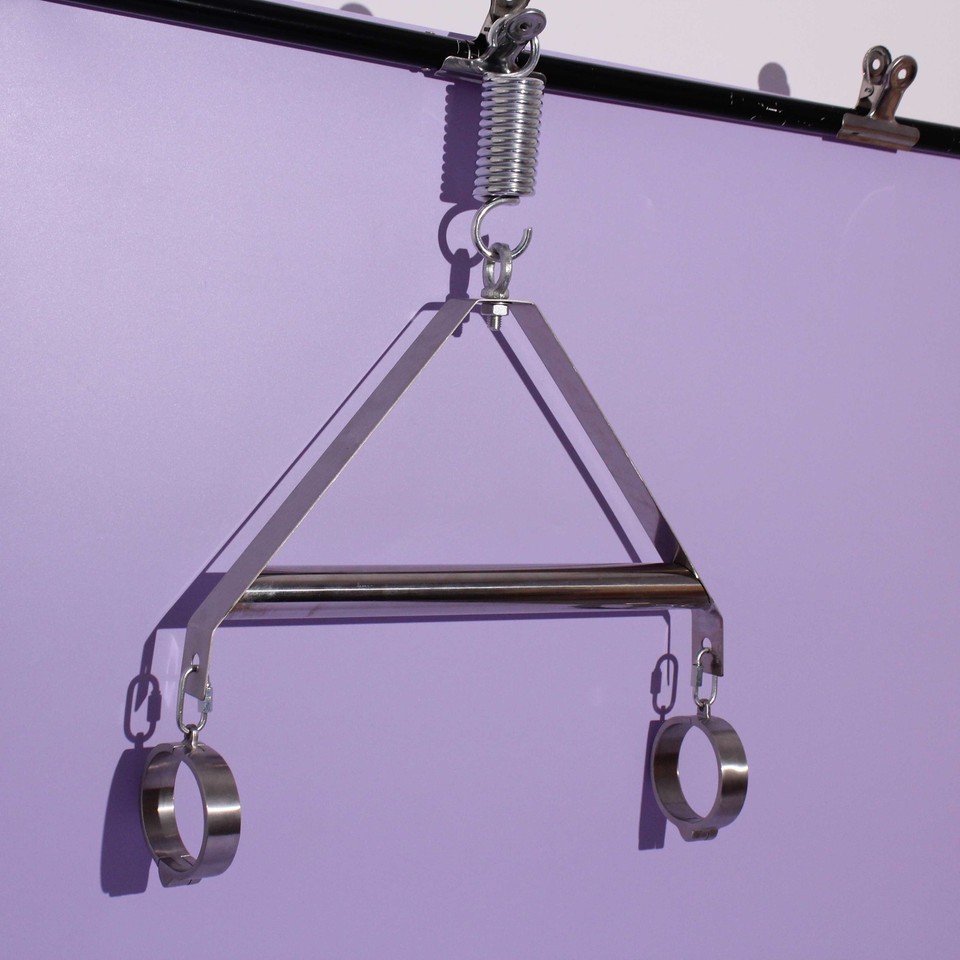 Stainless Steel Femal Slave Handcuffs Ankle Cuffs Restraint Bondage ...