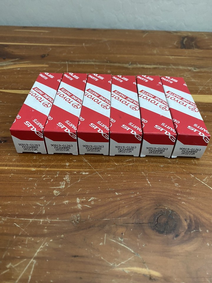 6 Denso Fk20hbr8 Iridium Spark Plugs Used Pulled From 2017 Toyota ...