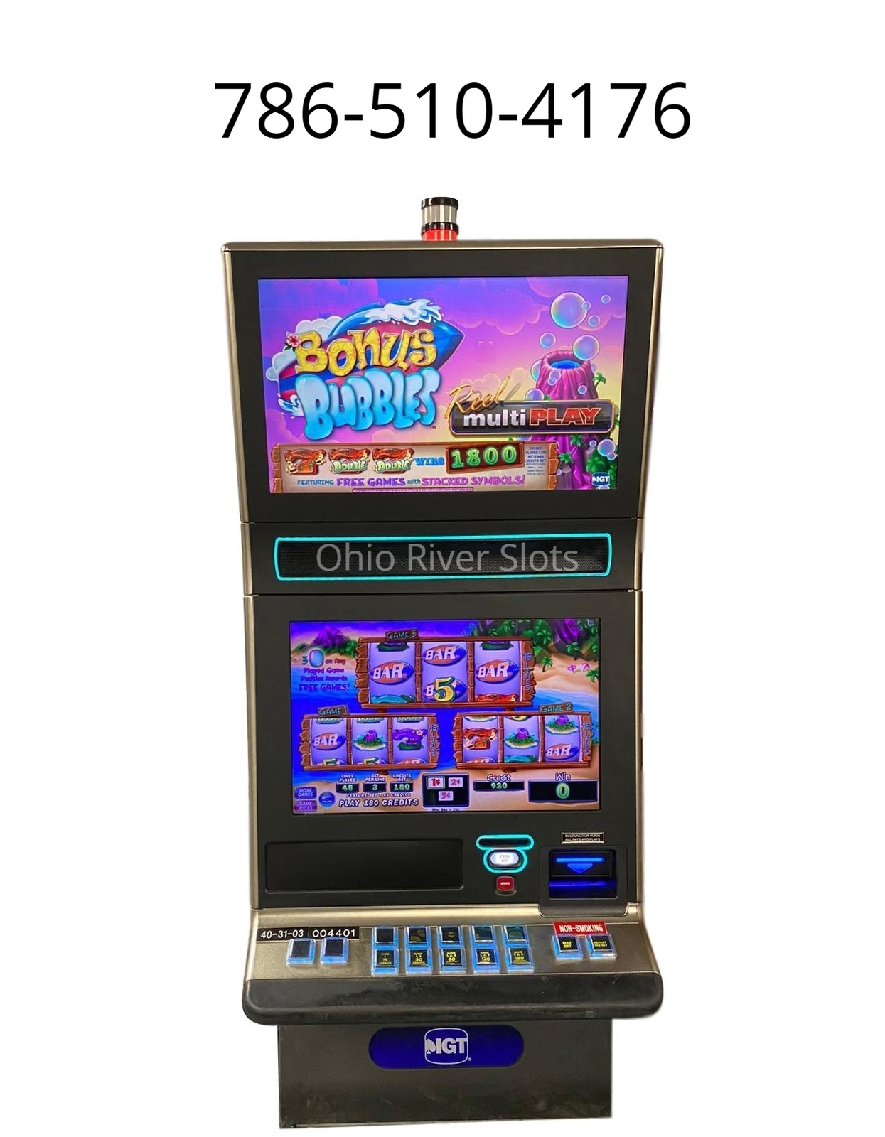 IGT G23 SLOT MACHINE Bonus Bubbles (Free Play, Handpay, COINLESS) | eBay