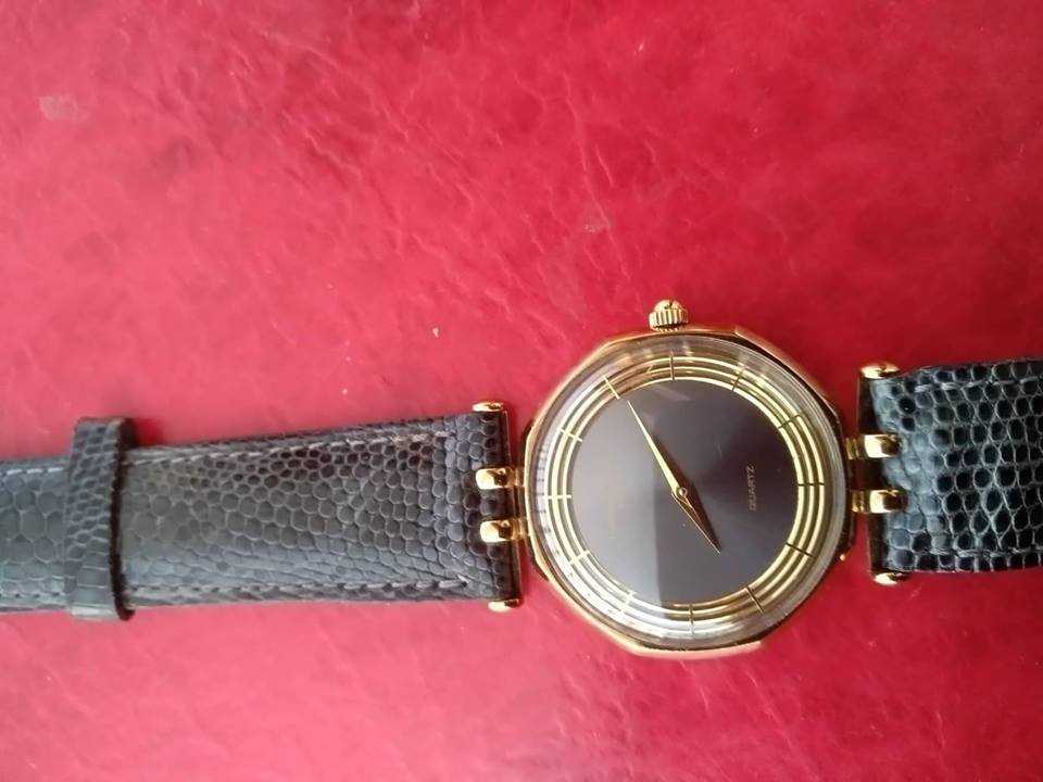 NOS Watch Francesco Smalto Paris gold plated 18 ct Swiss movement. AGE ...