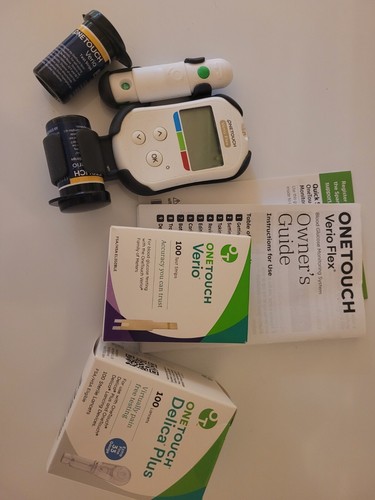 One Touch Verio Flex Blood Glucose Meter/Blood Sugar Monitoring TEST ...