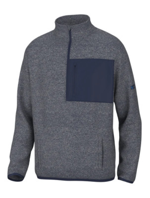 HUK Men's Alaska Fleece Pullover Jacket H1300088 Navy / Heather | eBay