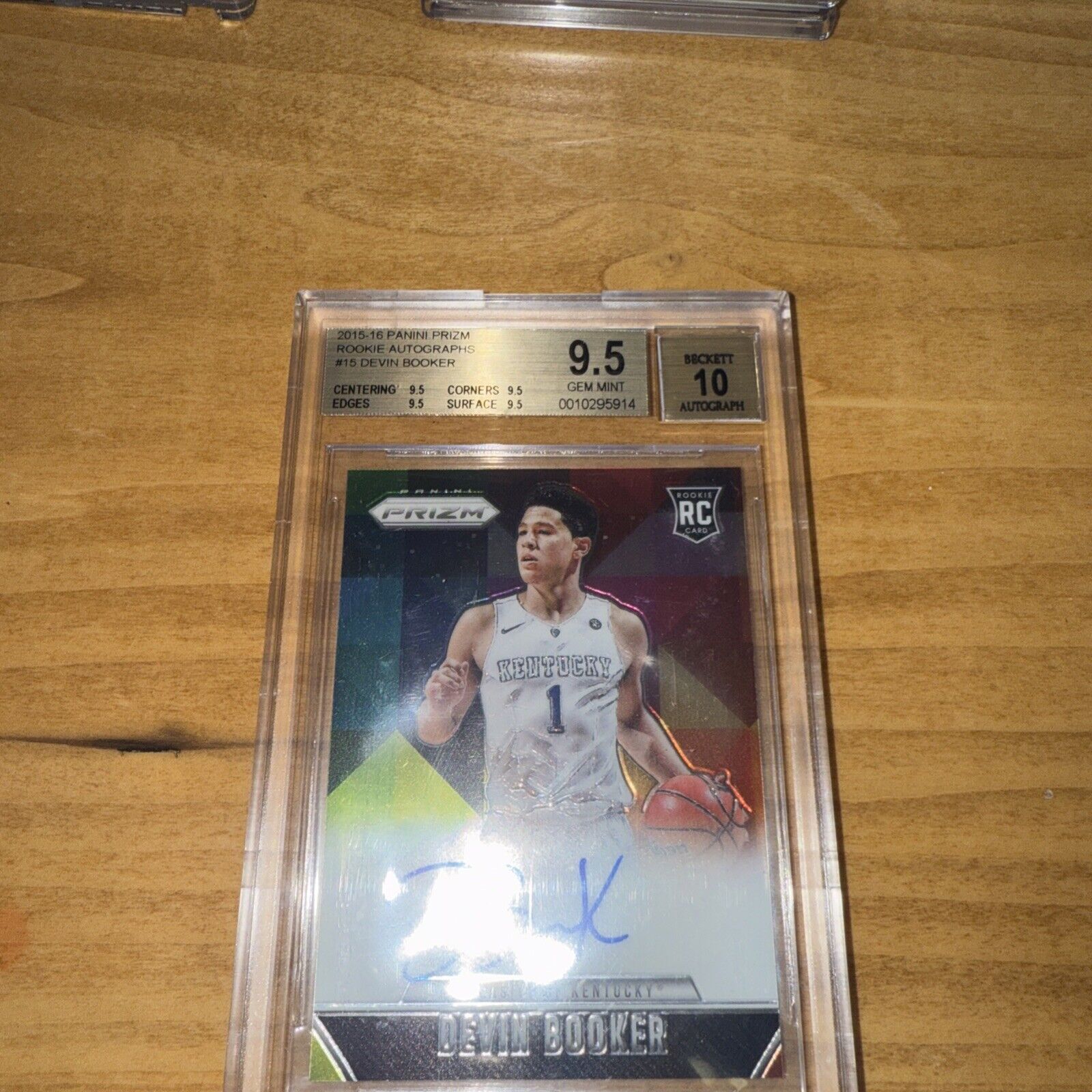 2015-16 Panini Prizm - Rookie Signatures Devin Booker #RS-DB (AU, RC ...