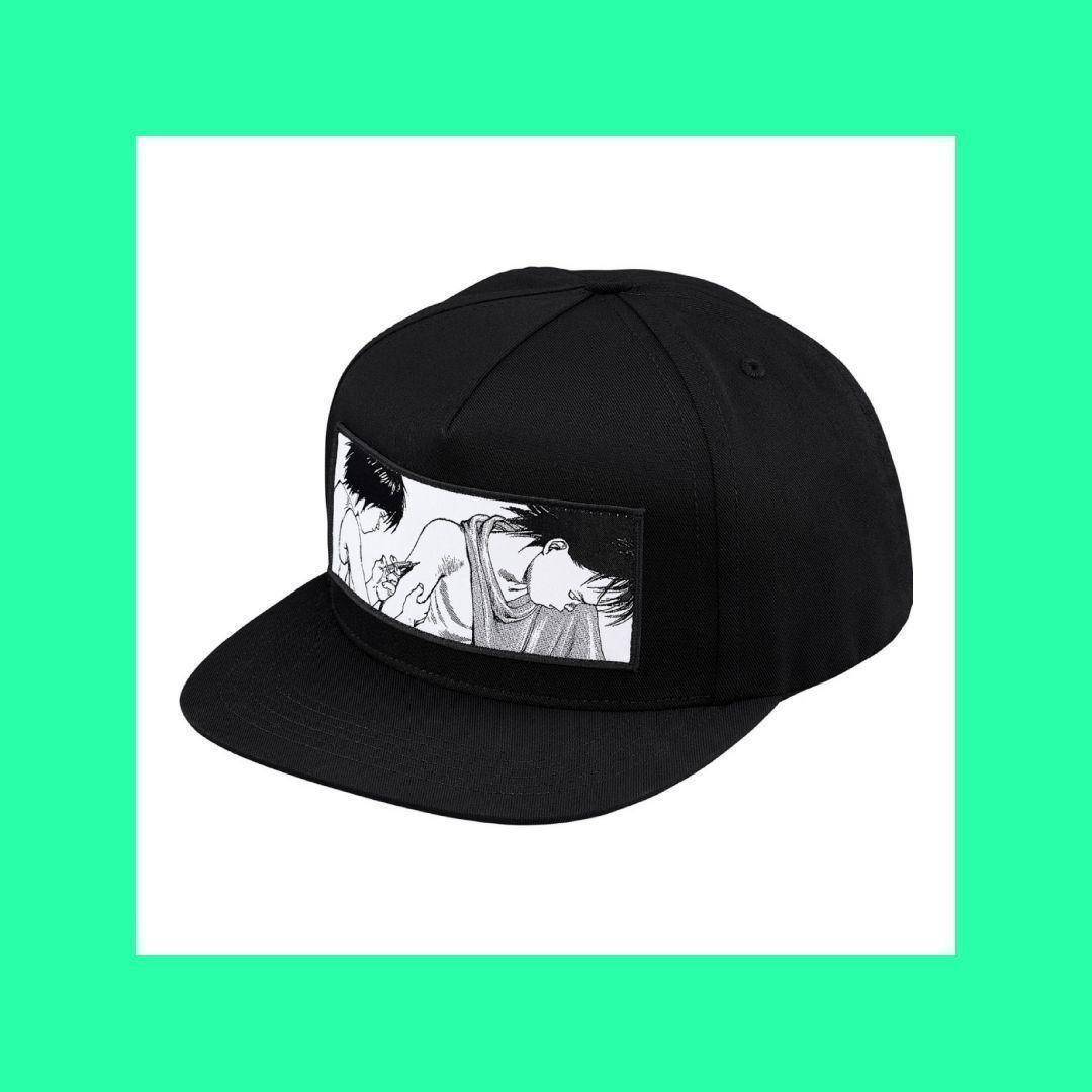 AKIRA × Supreme Syringe 5-Panel Cap Black Made in USA Anime Hat J13869 ...