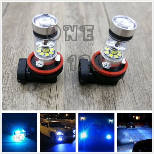 NEW Super Bright H8 H9 H11 H16 8000K ICE BLUE 55W LED Conversion Kit ...