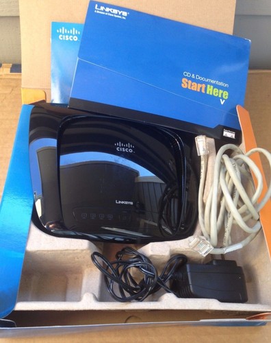 Cisco Linksys WRT 160N Wireless N Broadband Router 300 Mbps 4 Port 10/ ...