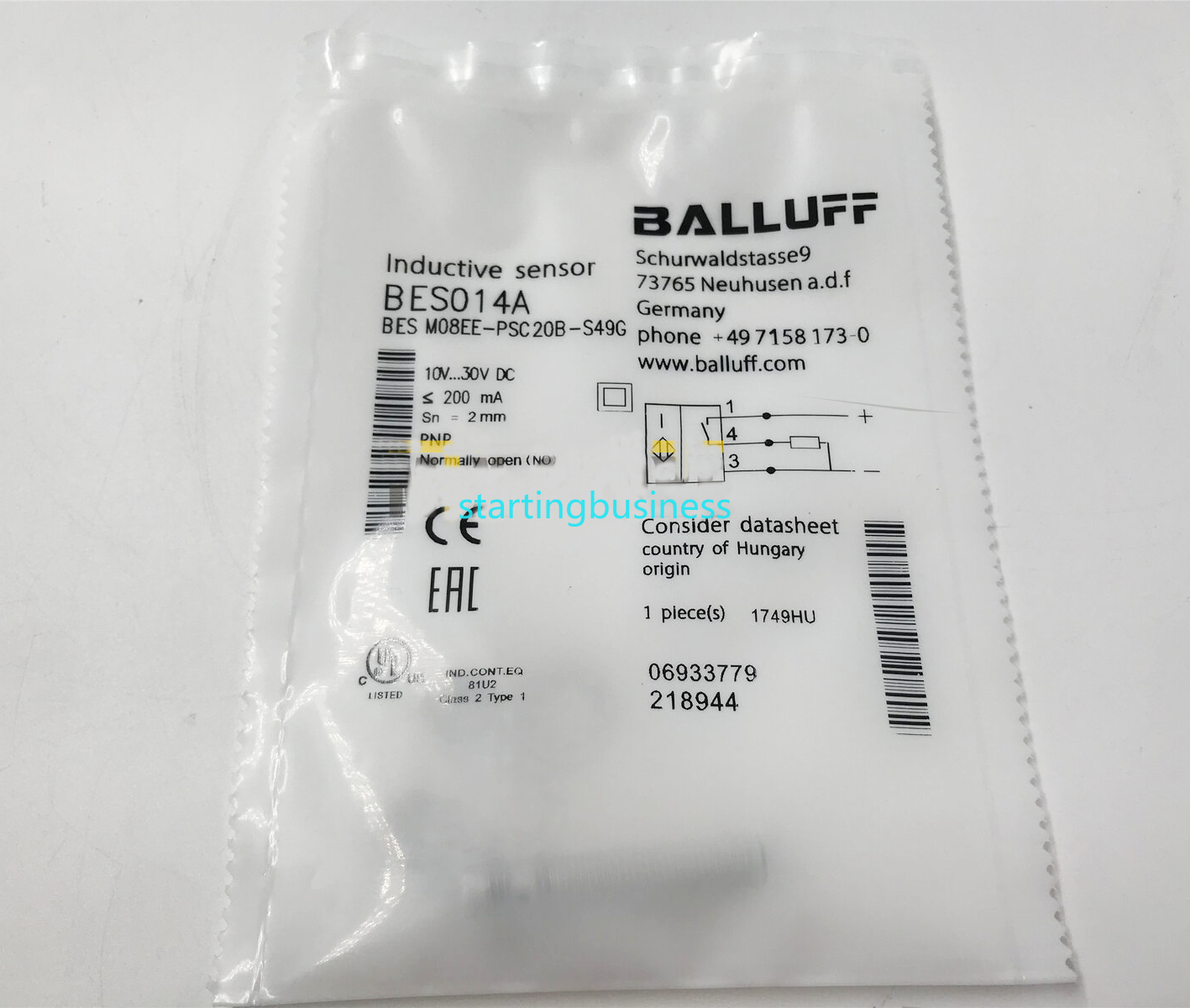 1pc For BALLUFF BES M08EE-PSC20B-S49G（BES014A）Inductive Standard ...
