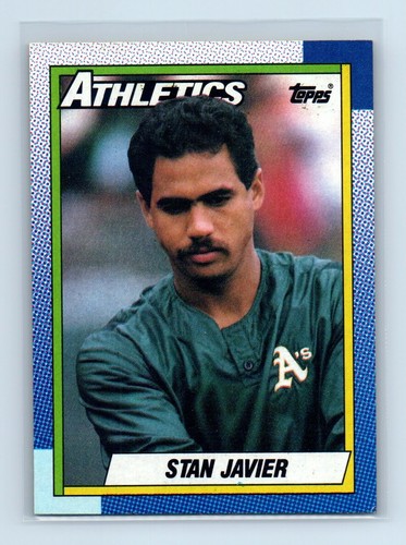 1990 Topps straight from the pack!!! Stan Javier Oakland Athletics #102 ...