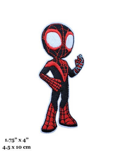 Spiderman Spin Miles Morales Superhero Character Embroidered Iron On ...