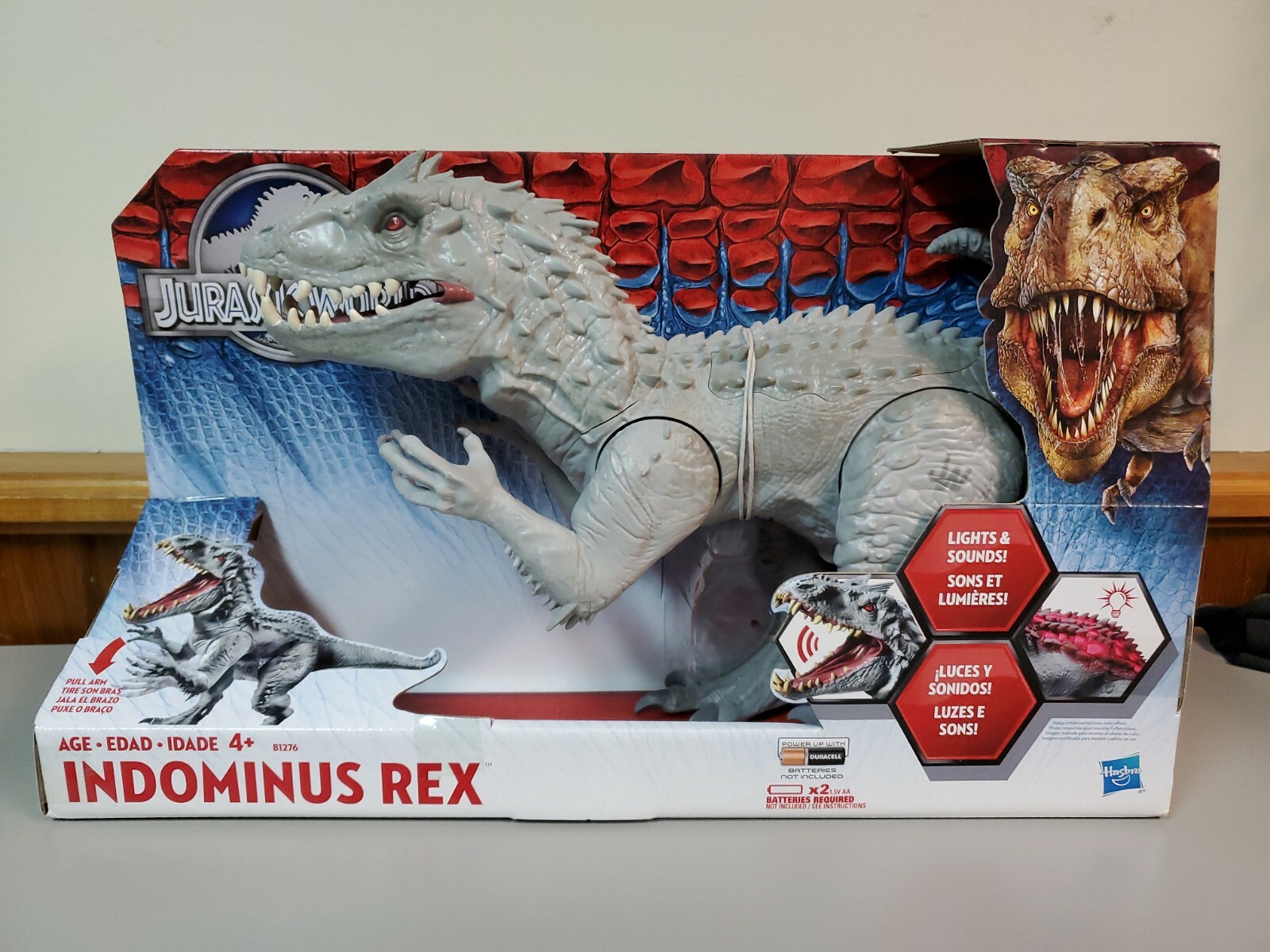 Indominus Rex Jurassic World 20" Action Figure Lights & Sounds Hasbro ...