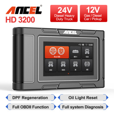 OBD Diesel Heavy Duty Truck All System Scanner Diagnostic Tool OBD2 ...