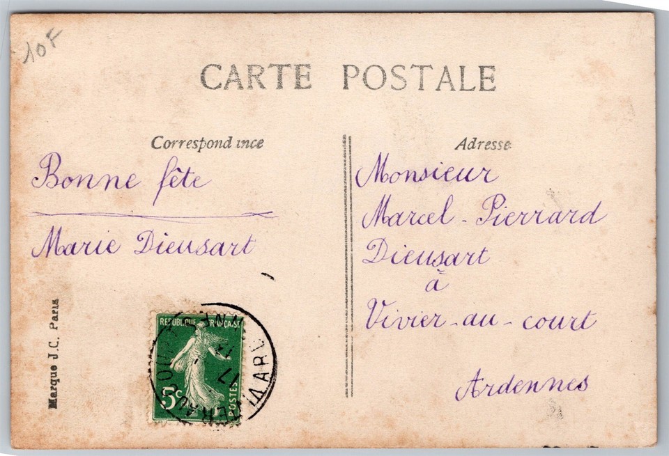 Postcard Gage __ Girl Fantasy Airplane Studio Prop Tinted RPPC C11 | eBay