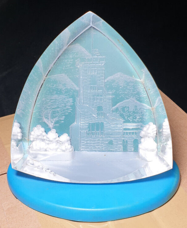 Vintage USSR plastic figurine Soviet Union Snow Winter landscape ...
