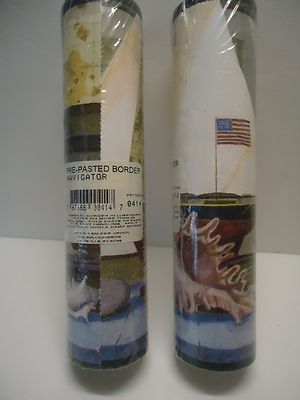 NAVIGATOR WALL BORDER 2 rolls NIP L@@KEY SHELLS, SAILBOATS Gr8 BUY 8 ...