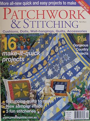 Patchwork & Stitching Magazine Vol 3 No 2 SAVE 25% Bulk Magazine ...