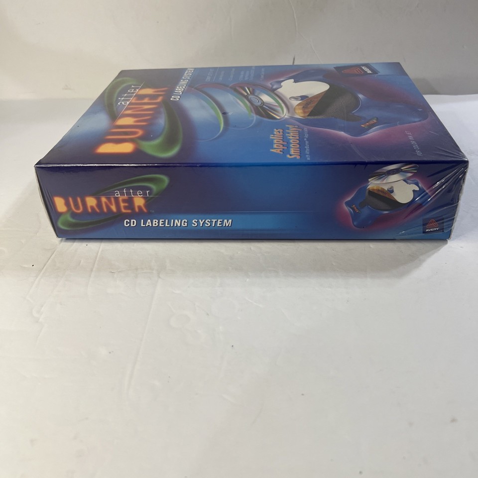After Burner CD Labeling System PC CD-ROM Software Program 2001 Avery ...