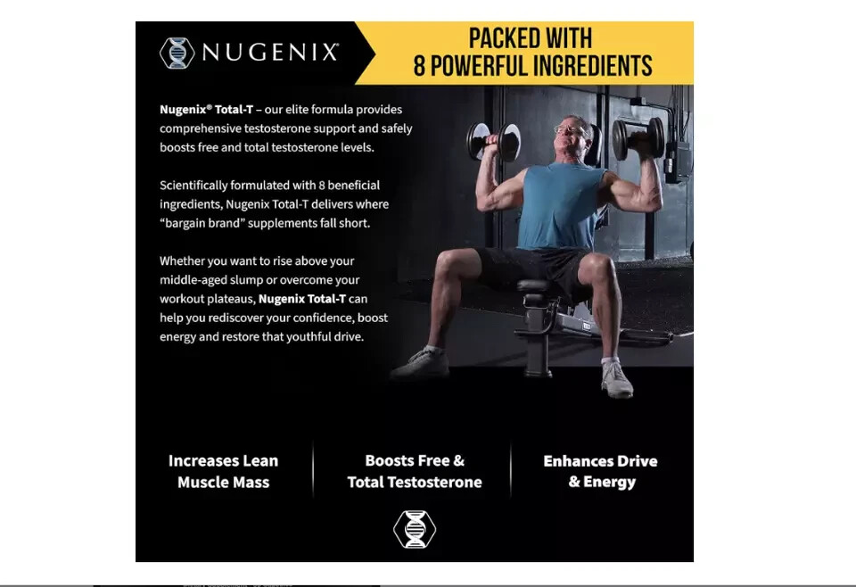 Nugenix Total-T Testosterone Booster - 90 Capsules for sale online | eBay