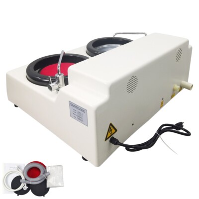110V 370W Metallographic Grinding Machine Double Disk Table Polishing ...