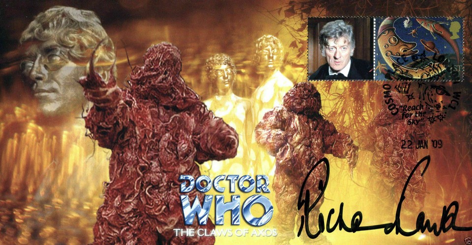 DR/DOCTOR WHO - CLASSIC DOCTOR WHO AUTOGRAPHED/SIGNED COMMERATIVE STAMP ...