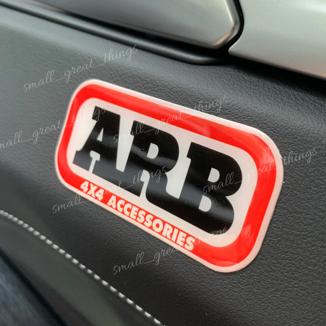 ARB Domed Decal Sticker Badge Bubble Resin 95x45mm Deluxe Bull Bar ...