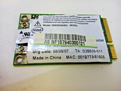 Acer Aspire 5680 5600 Genuine WLAN Wireless PCI-Express Card Intel ...