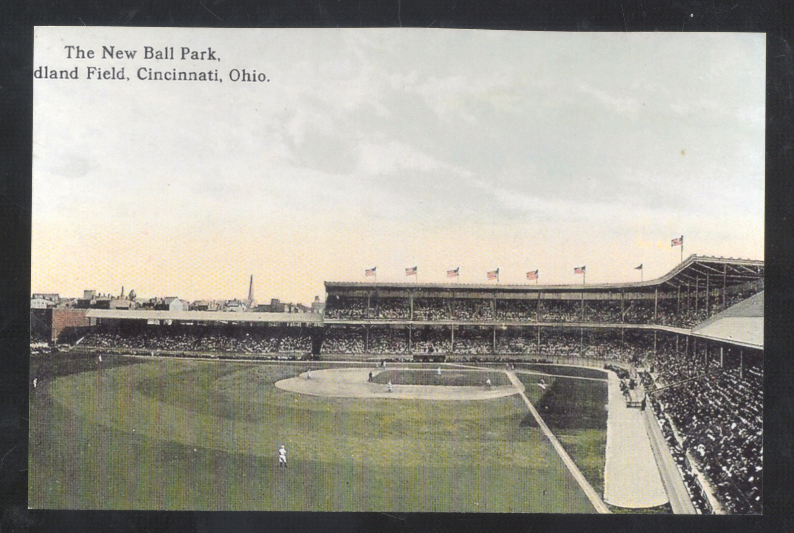 CINCINNATI OHIO CINCINNATI REDS BASEBALL STADIUM REDLAND FIELD POSTCARD ...