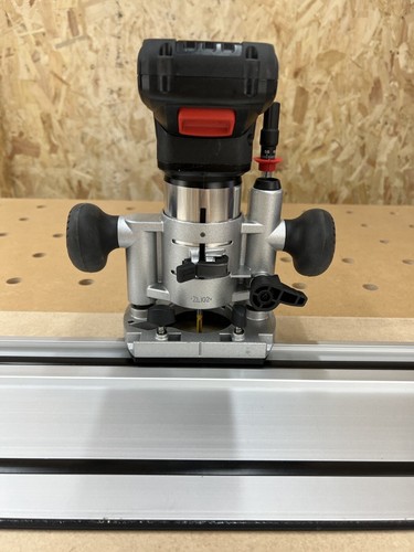 Trend T18S R14K1 18v Plunge Router Guide Rail Adaptor to Parkside ...