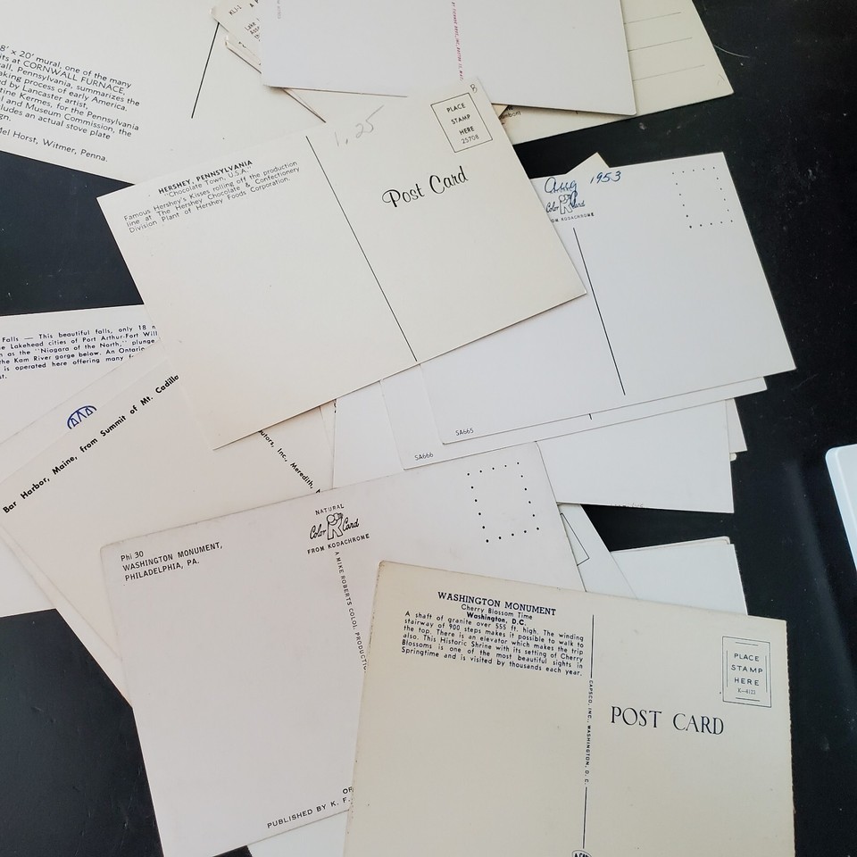 Mixed lot of 10 vintage chrome postcards, random and unused | eBay