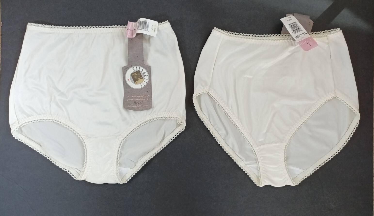 Lot of 2 NWT VTG Vassarette "Light Control" Hi-Cut & Regular Panties ...