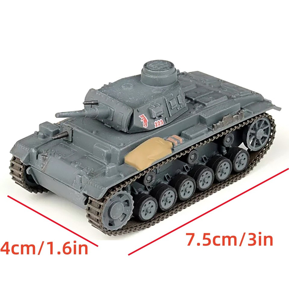 Diecast 1/72 WWII German Army Sd.Kfz.141 Panzer III G Tank Model ...