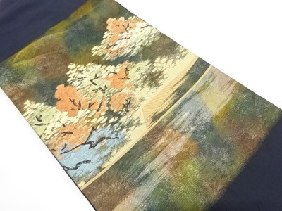 7409015: JAPANESE KIMONO JAPANESE NAGOYA OBI / WOVEN TREES | eBay