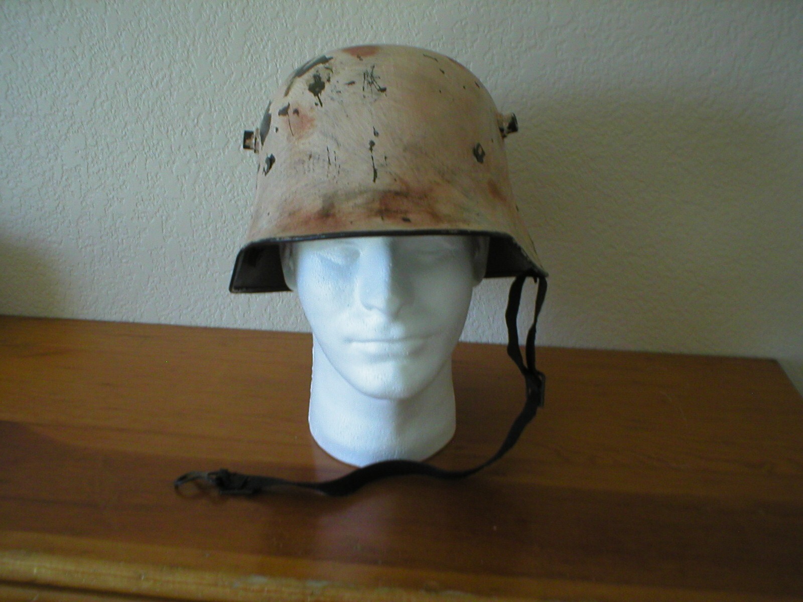 WW1 WW11 M16 GERMAN SNOW WINTER CAMOUFLAGE STEEL HELMET COMPLETE | eBay