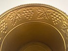 Gold Metal Bucket Tin Pail Decorative Planter with two handle and Grape ...