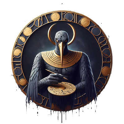 Thoth Ancient Egyptian God Of Wisdom 3" Egyptology Legend Egypt ...