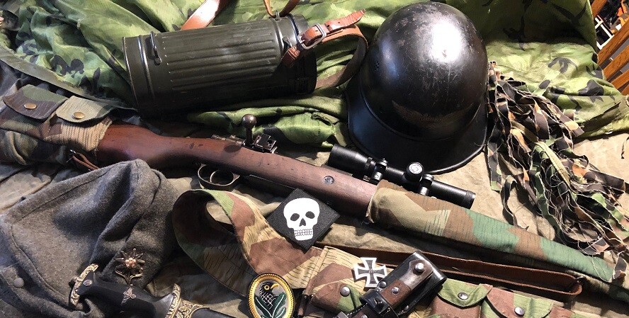 Mauser K98 rifle / burlap camo Barrel cover / SNIPER / Reenactor / 8mm ...