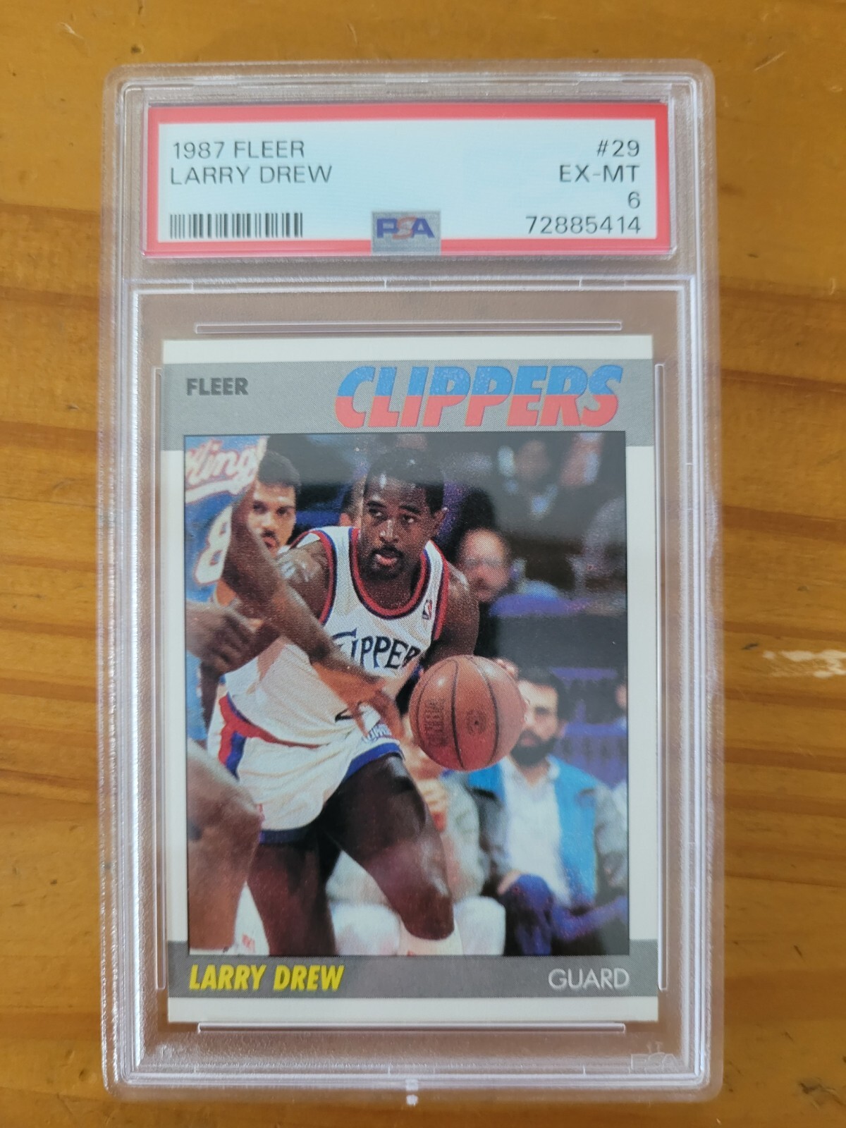 1987-88 Fleer #29 Larry Drew PSA 6 EX-MT Clippers | eBay