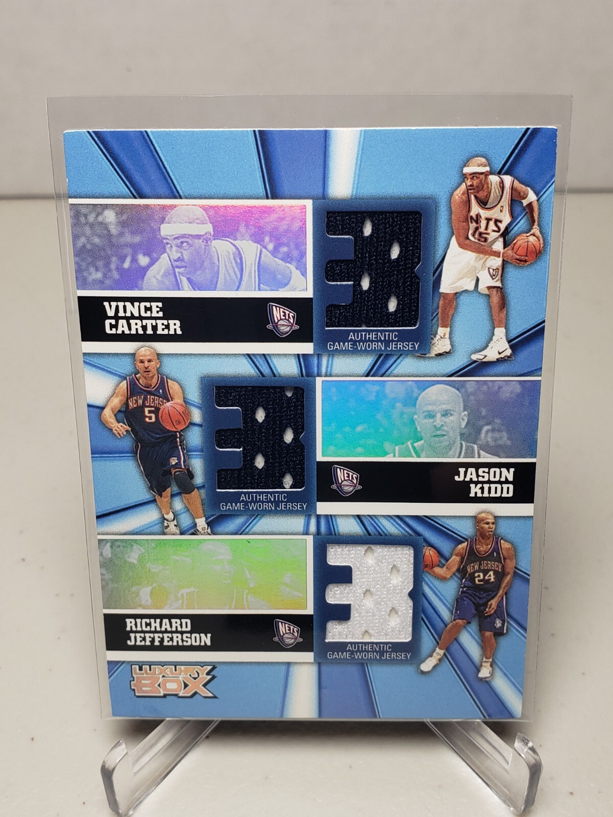 2005-06 Topps Luxury Box Vince Carter Kidd Jefferson /250 Triple Jersey ...