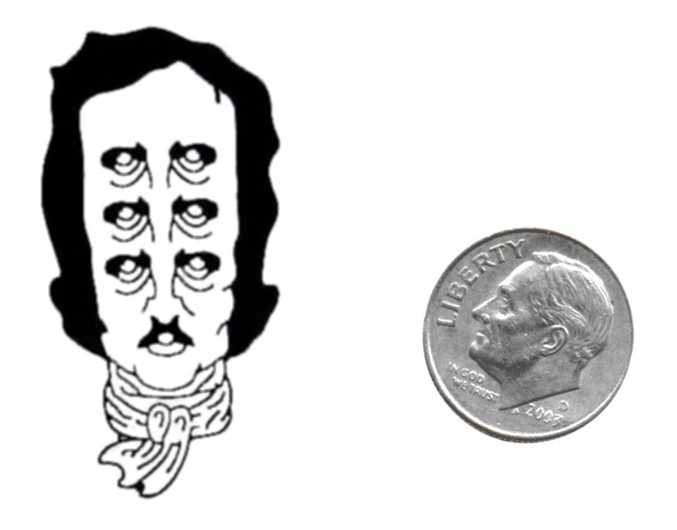 Gothic Pin Punk Pin Edgar Allan Pin The Eyes are Watching Hat Lapel ...