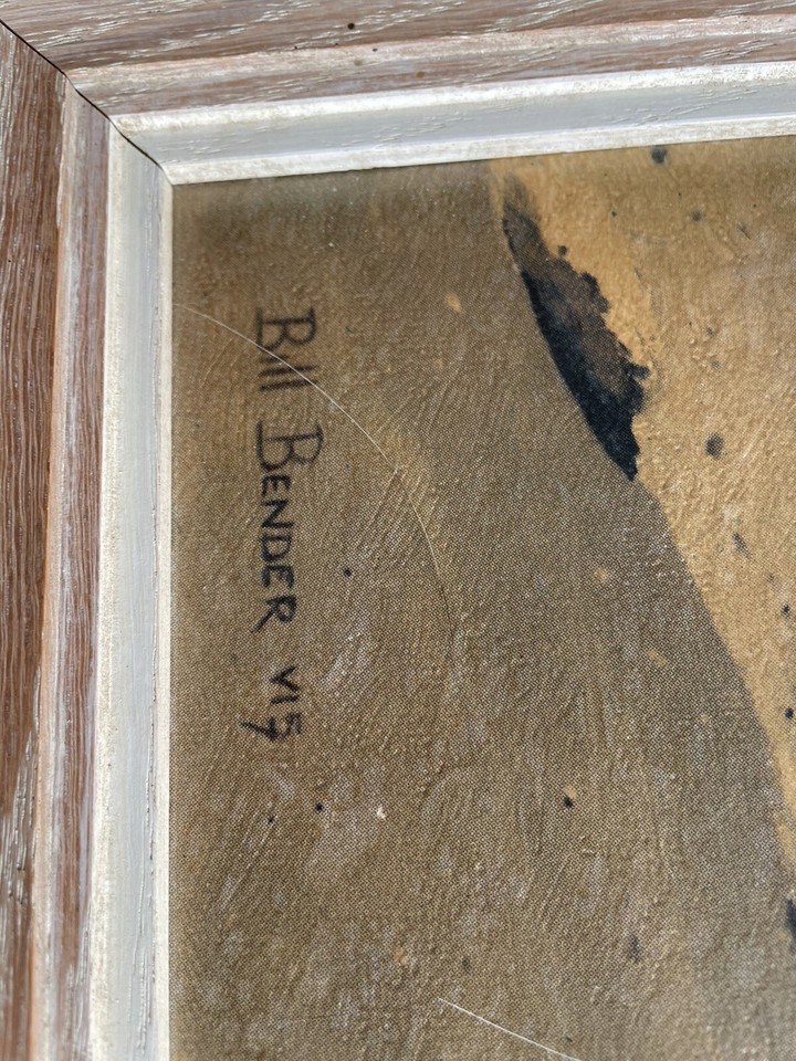 Bill Bender Desert Painting Landscape Oil Exhibited California Listed ...