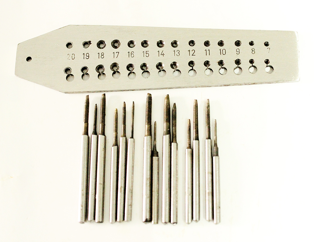 15pc German Type Tap & Die Set Watch Repair Jewelers Machinist Tool | eBay