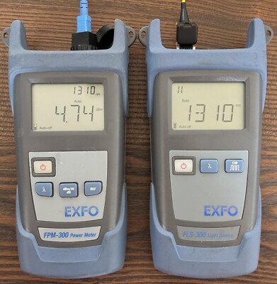 EXFO FLS-300 & FPM-300 Set SMF Optical Power Meter & Source | eBay