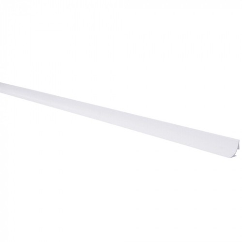 PVC Plastic Scotia Trim in Black or White - 2.4 Metre - Various Sizes ...