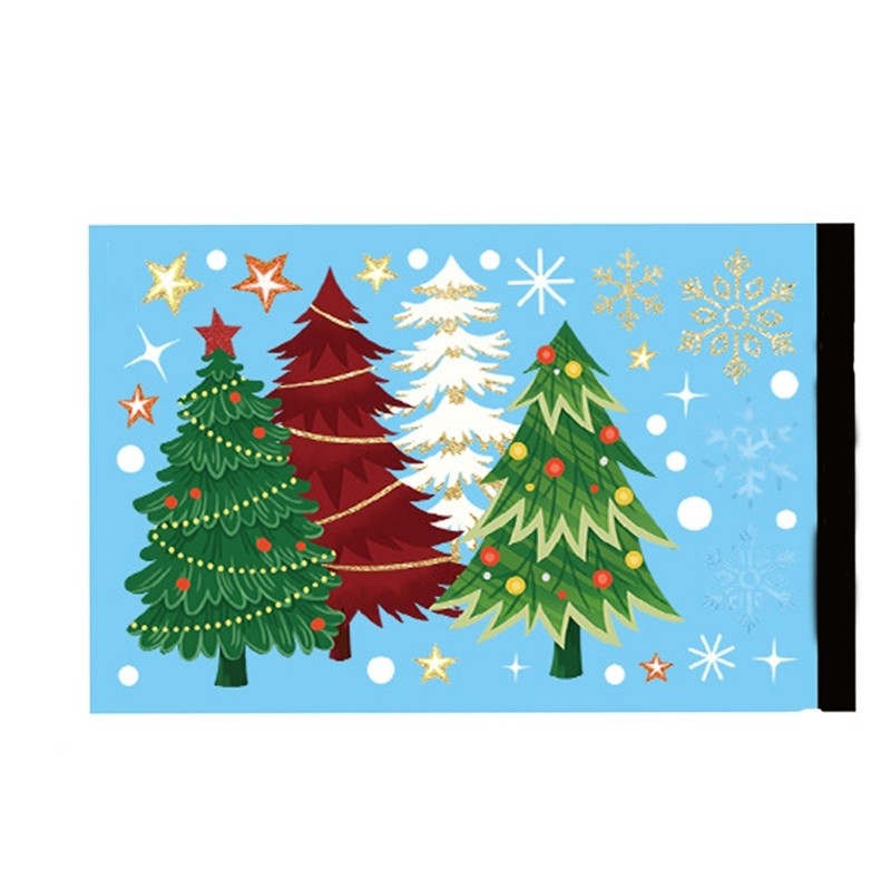 Static Adhesive Window Decals Christmas Tree Sticker For Glass Door ...