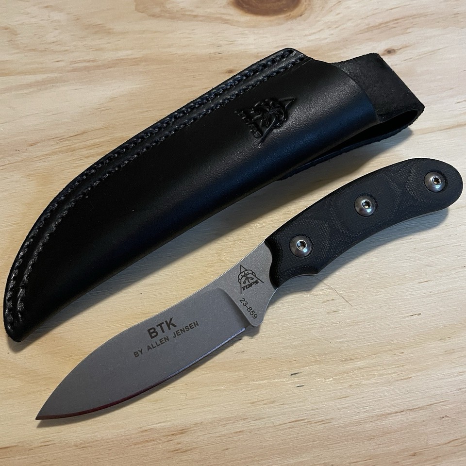 TOPS KNIVES Bird & Trout Knife BTK-02 w/Leather Sheath - Hunt Fish Hike EDC NEW! | eBay