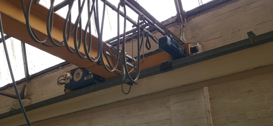 Overhead Gantry Crane SWL 2T ABUS 12m span with floor mounted steelwork ...