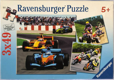 Ravensburger Jigsaw - Racing Cars, Motor Bikes, Quad Bikes, 3x49 pieces ...