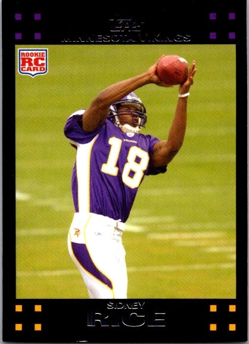 2007 Topps Sidney Rice #324 Rookie RC Minnesota Vikings South Carolina ...