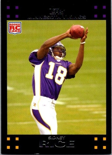 2007 Topps Sidney Rice #324 Rookie RC Minnesota Vikings South Carolina ...