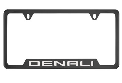 Black Chrome License Plate Frame for 2019 & Up Denali | eBay